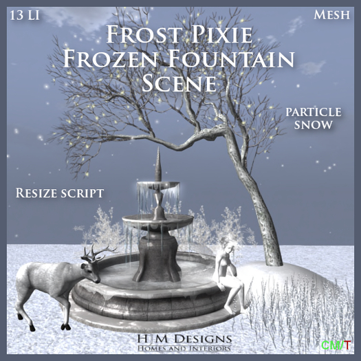 Second Life Marketplace - Frost Pixie Frozen Fountain Scene